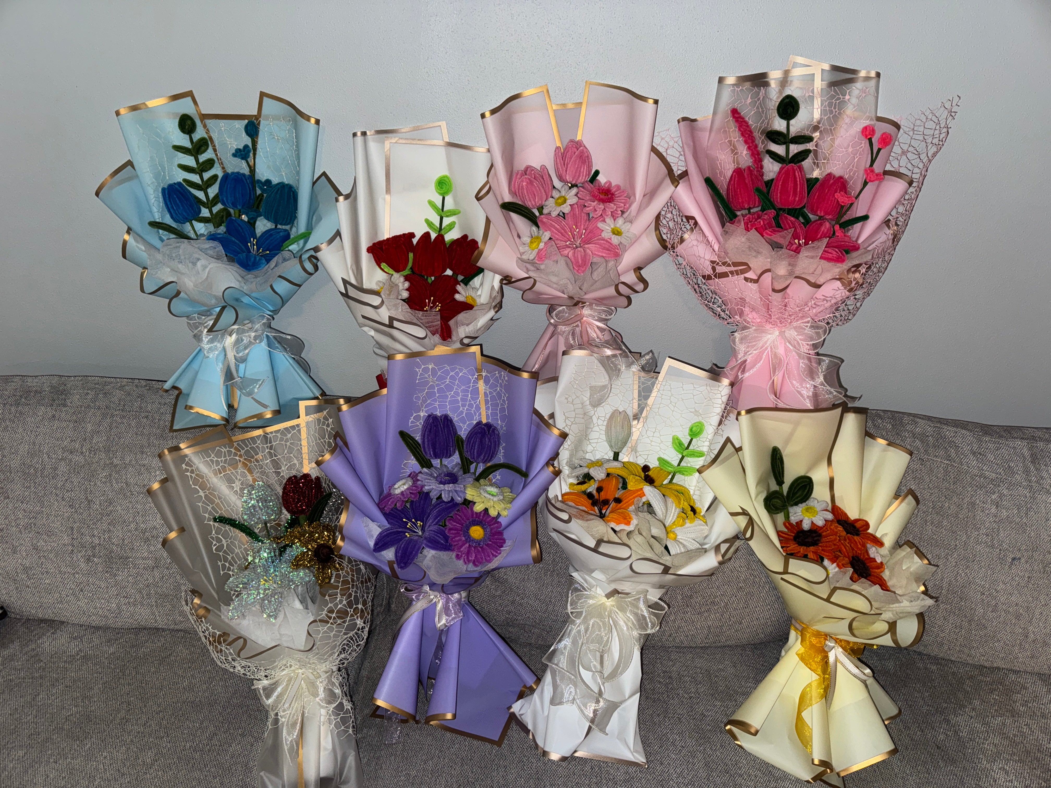 Fuzzy Flower Bouquet – Love and Healing